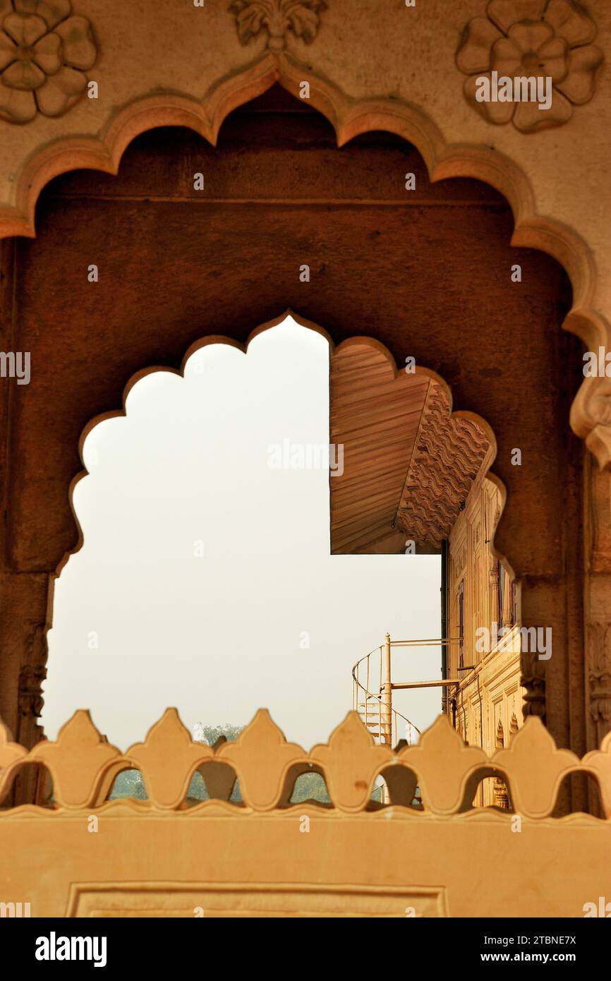 Partial view of Jal Mahal, Deeg Palace complex, Rajasthan, India Stock ...