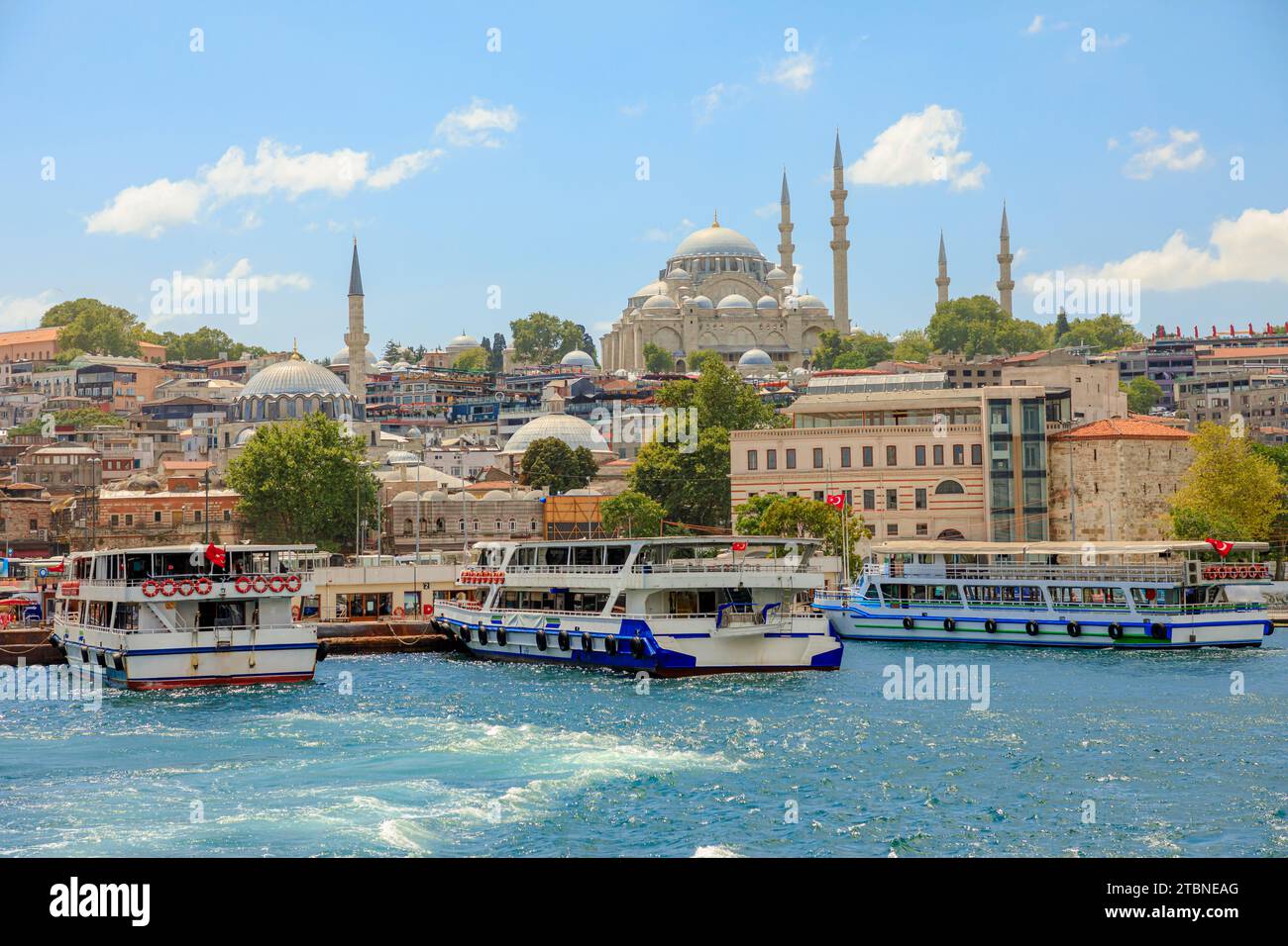 Suleymaniye Mosque in Istanbul. Grand Ottoman imperial mosque designed ...