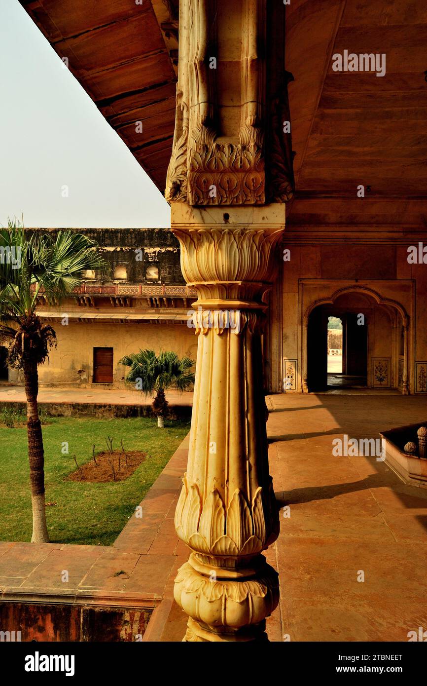 Partial view of Jal Mahal, Deeg Palace complex, Rajasthan, India Stock ...
