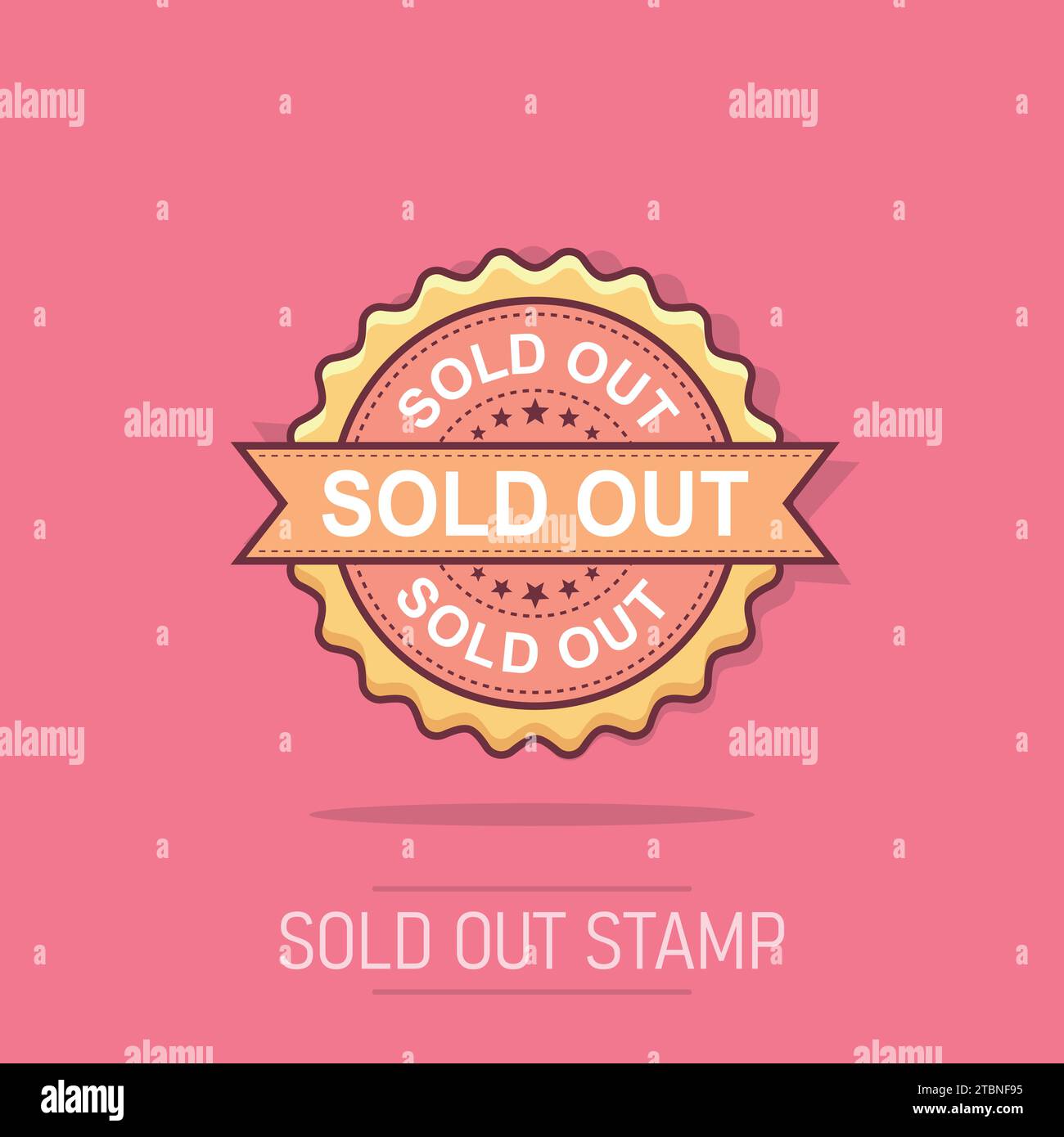 Sold out grunge rubber stamp. Vector illustration on white background ...