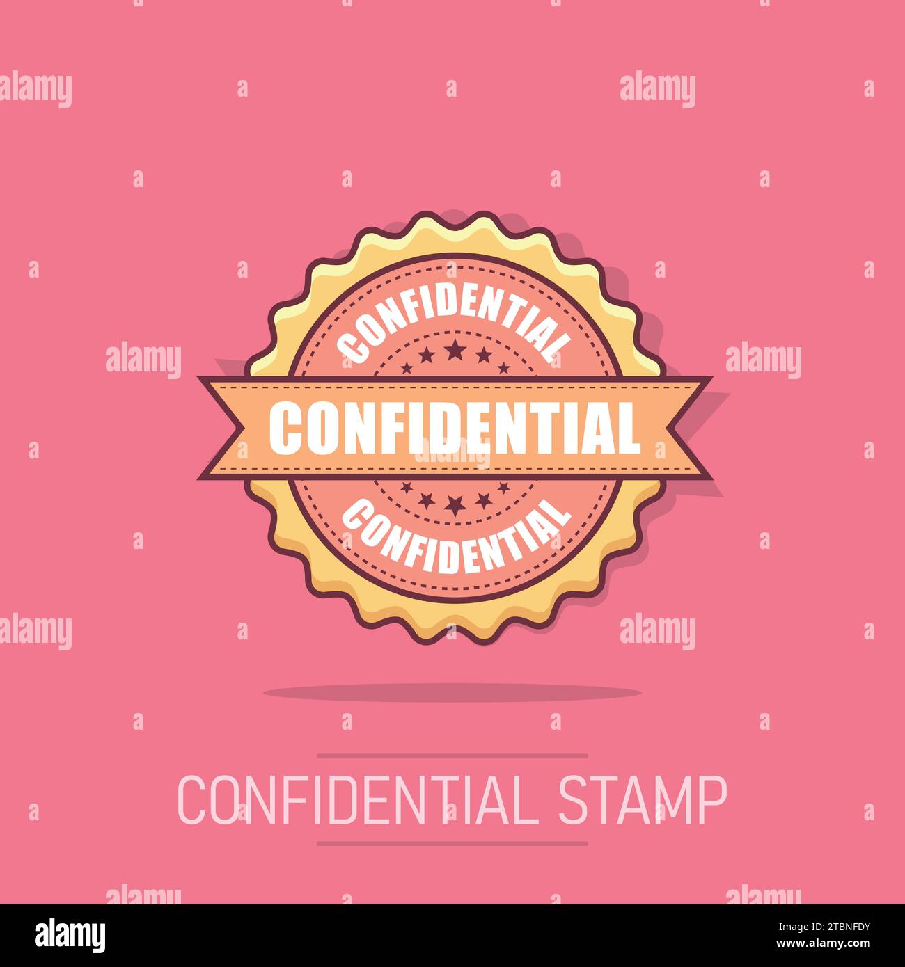 Confidential red round stamp hi-res stock photography and images - Alamy