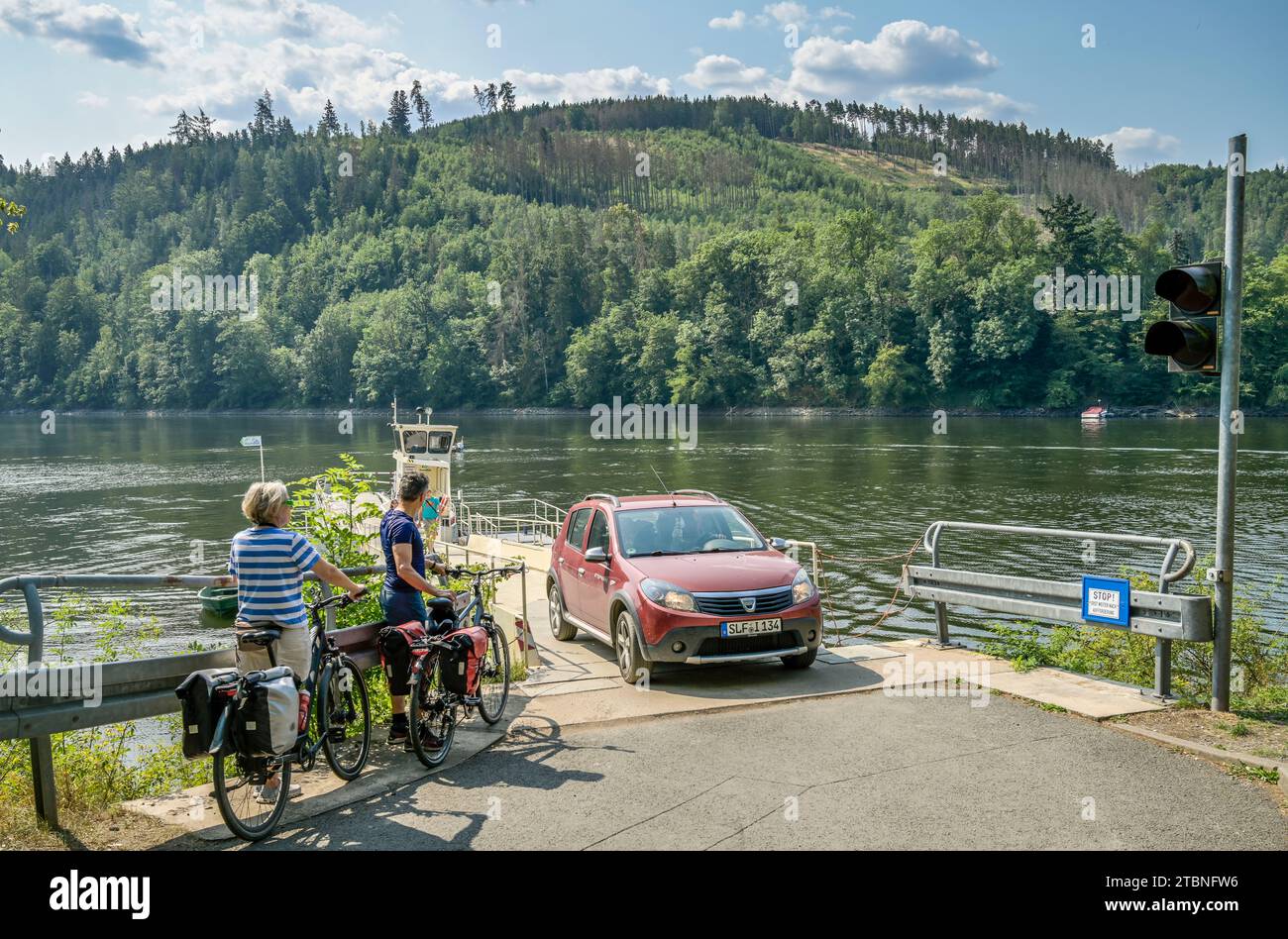 Fähre, Linkenmühle-Altenroth, Hohenwarte-Stausee, Thüringen ...
