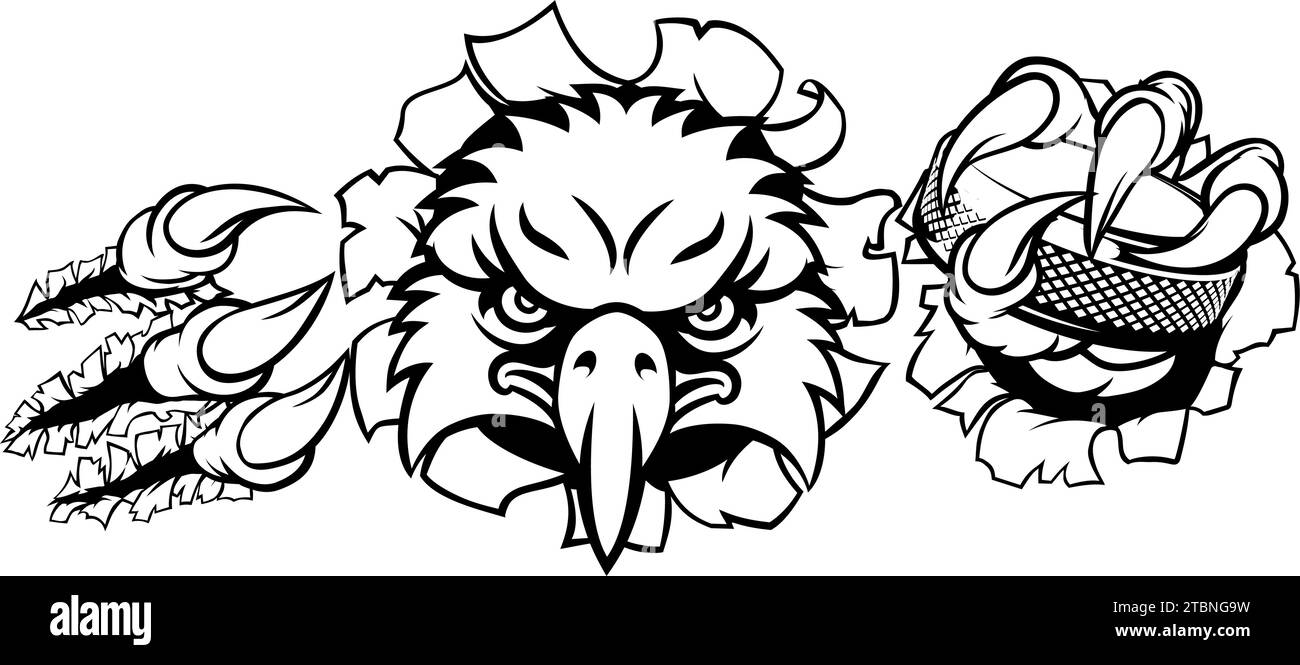 Eagle Ice Hockey Player Animal Sports Mascot Stock Vector Image & Art ...