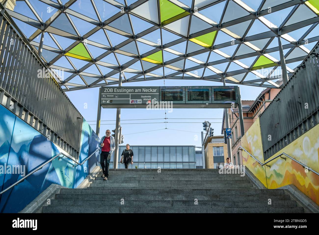 Zentraler-Omnibus-Bahnhof ZOB, Esslingen, Baden-Württemberg ...