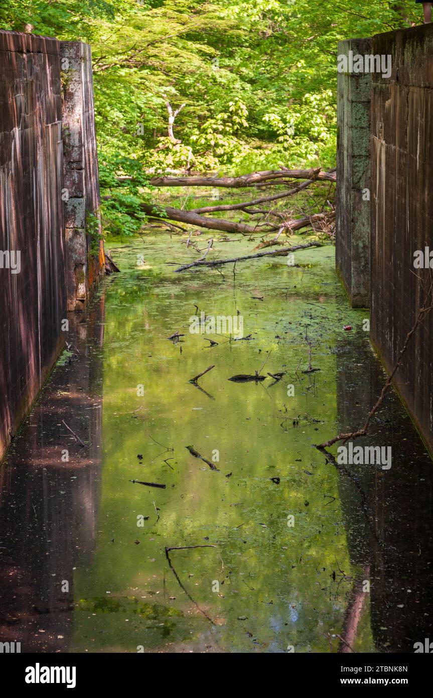 Viaduct and Lock at Cuyahoga Valley National Park, Ohio Stock Photo - Alamy