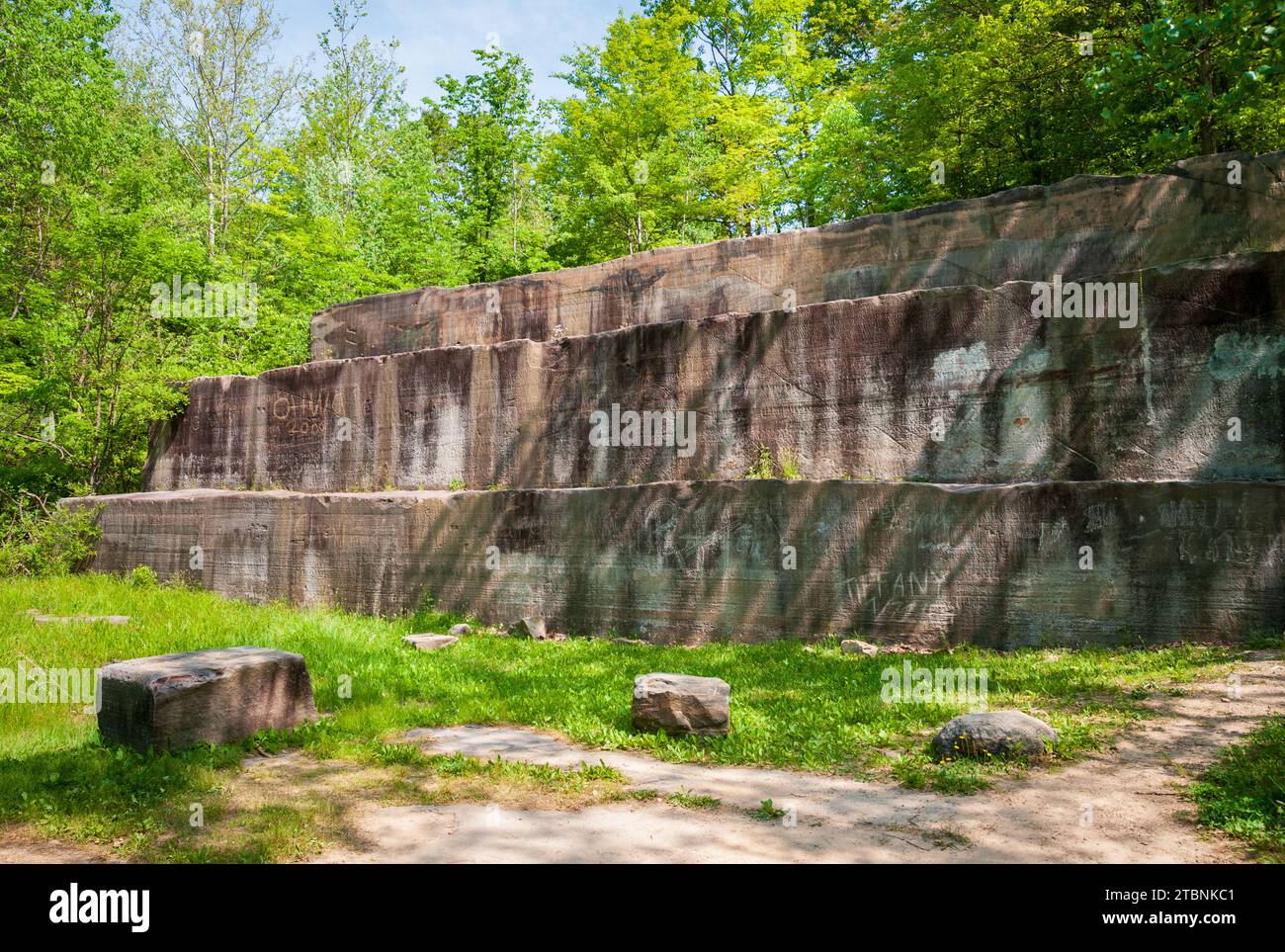 Deep Lock Quarry at Cuyahoga Valley National Park in Ohio, USA Stock ...