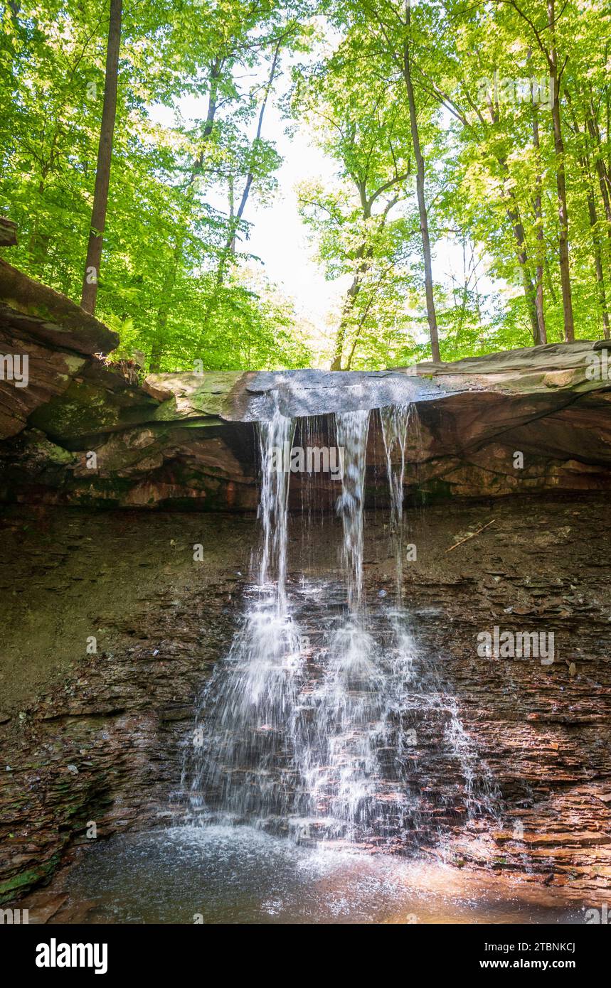 Blue Hen Falls at Cuyahoga Valley National Park in Ohio, USA Stock Photo - Alamy