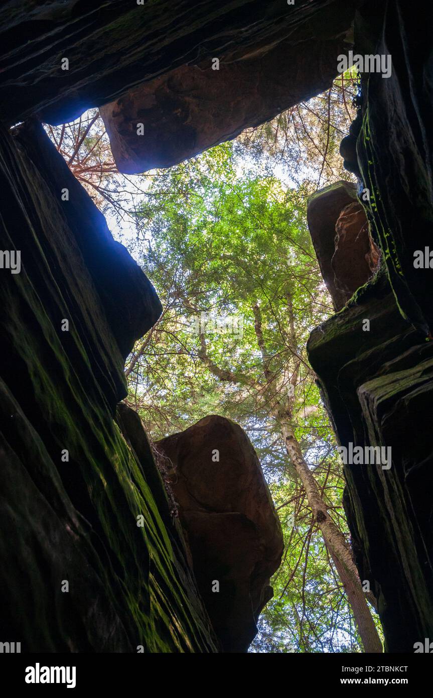 The Ledges Trail at Cuyahoga Valley National Park in Ohio, USA Stock ...