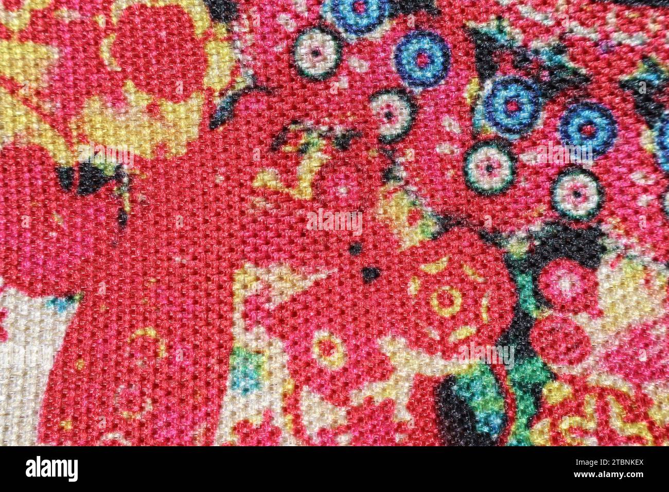 Red jute type cloth texture background. cushion Fabric background Stock ...