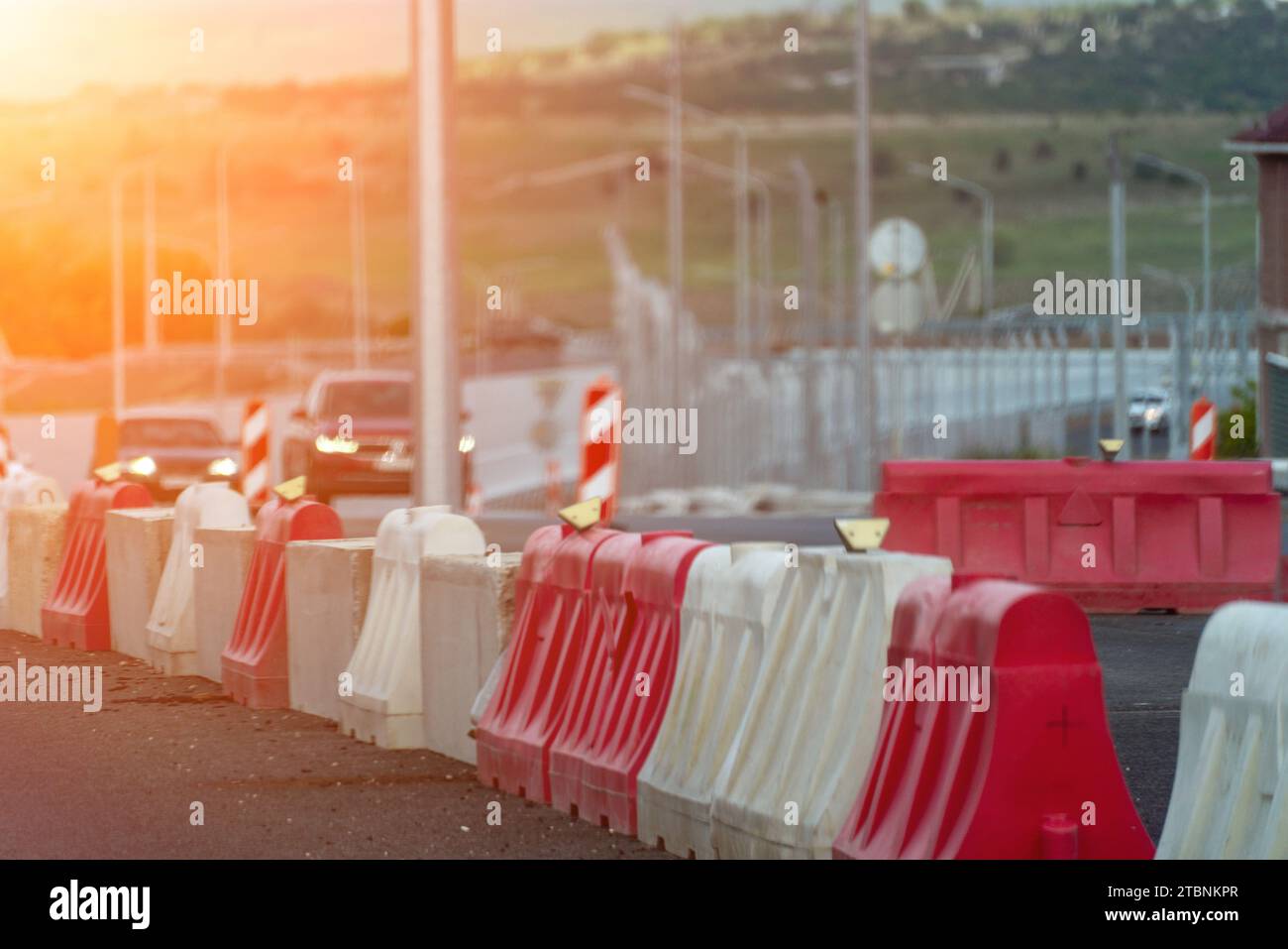 Safety divider hi-res stock photography and images - Alamy