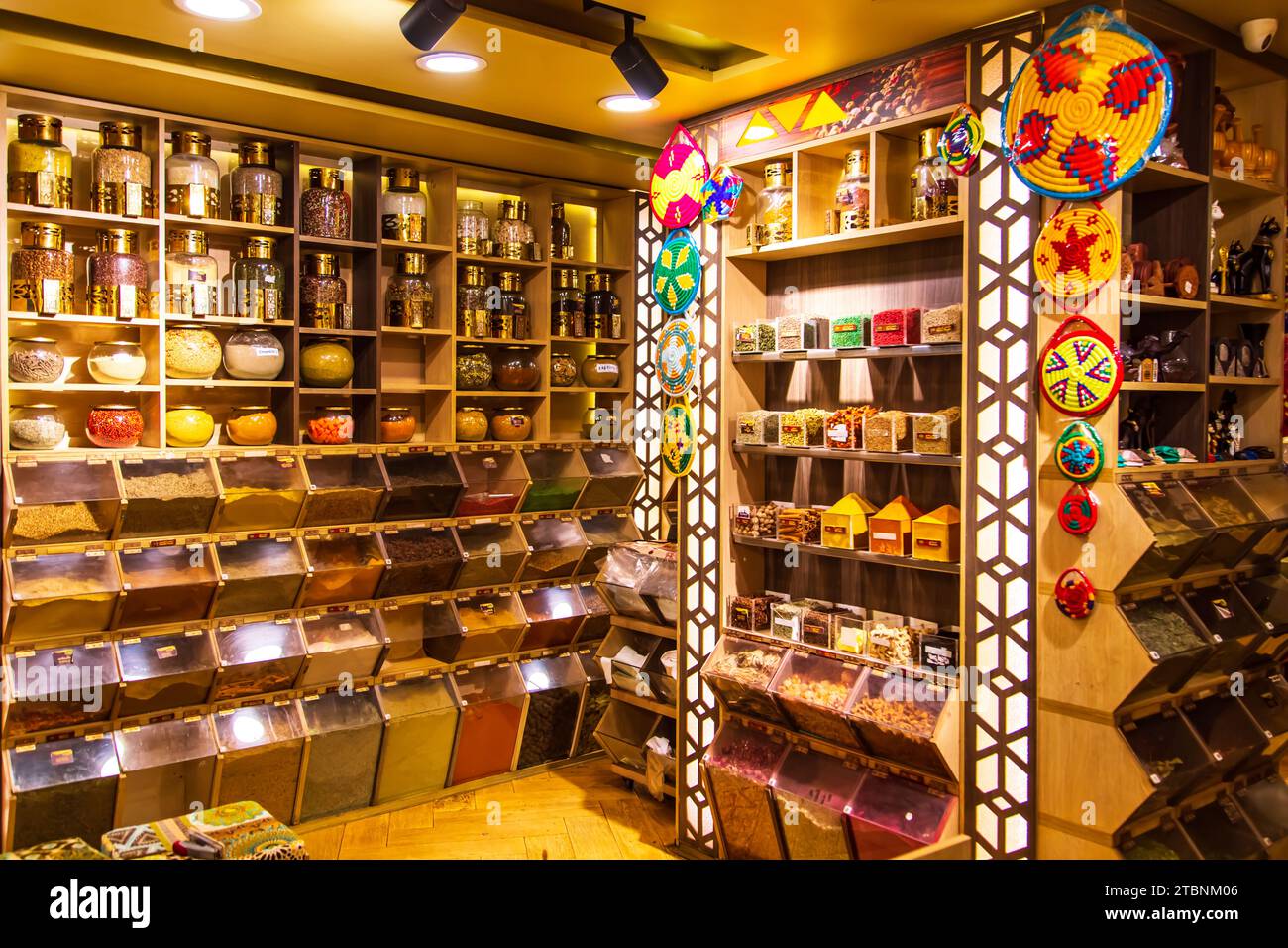 Oils and spices gift shop. Culture and traditions of Egypt. Aswan ...