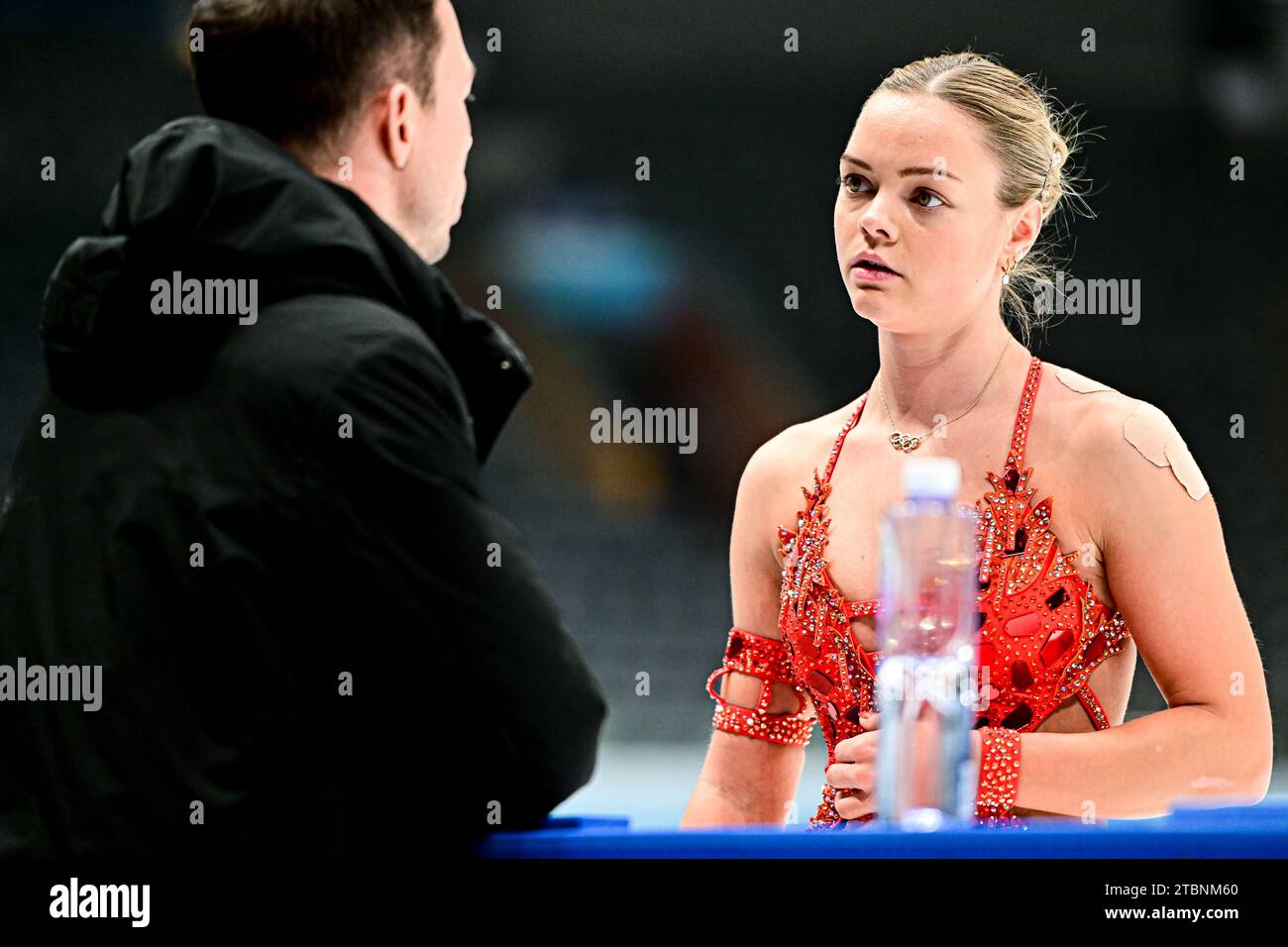 Loena HENDRICKX (BEL), during Senior Women Practice, at the ISU Grand ...