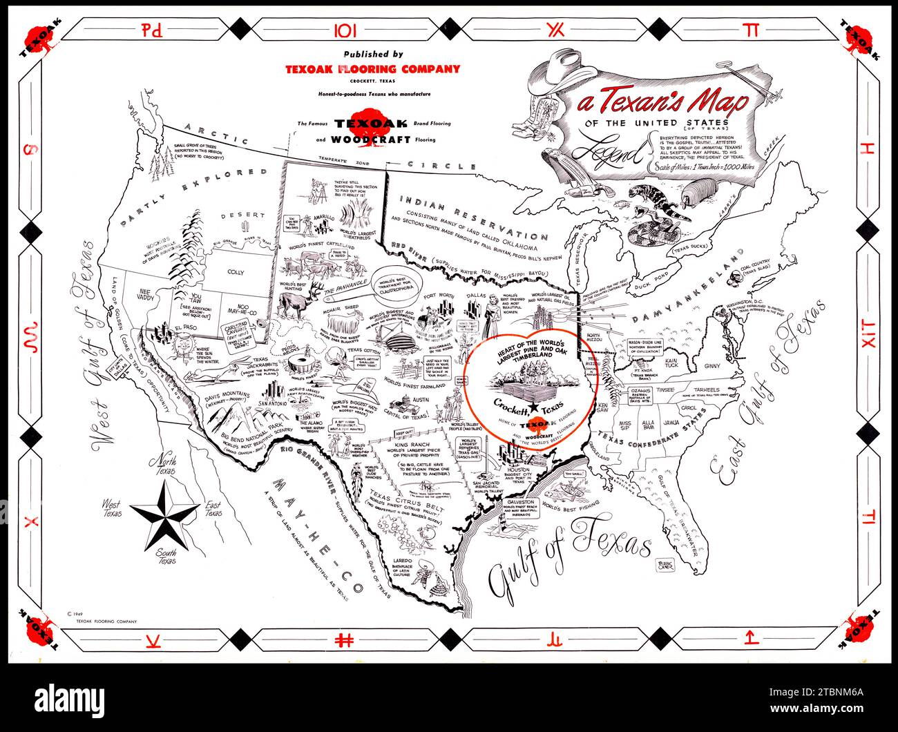 Latitude longitude texas map hi-res stock photography and images - Alamy