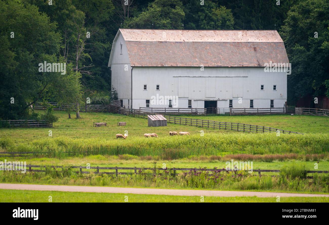 The Hale Farm Village at Cuyahoga Valley National Park in Ohio Stock ...