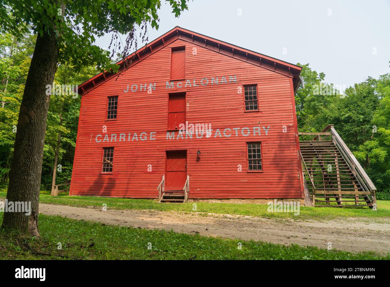 Jonathan Herrick Carriage Manufactory Barn at the Hale Farm Village ...