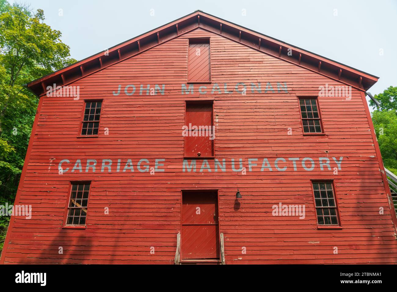 Jonathan Herrick Carriage Manufactory Barn at the Hale Farm Village ...
