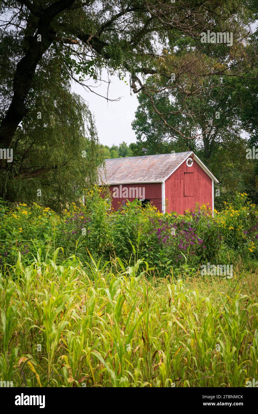 The Hale Farm Village at Cuyahoga Valley National Park in Ohio Stock ...