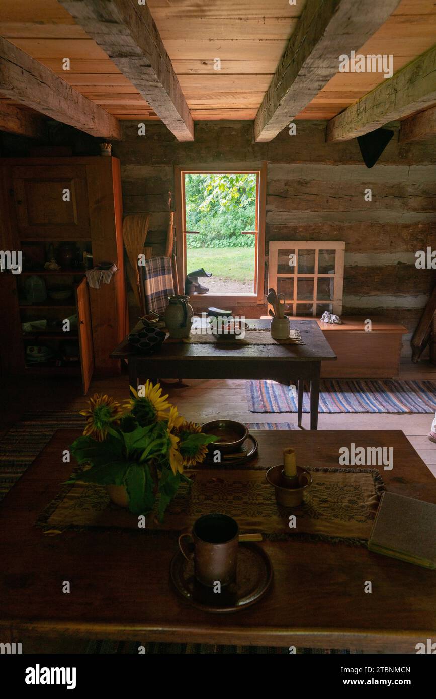 The Hale Farm Village at Cuyahoga Valley National Park in Ohio Stock ...