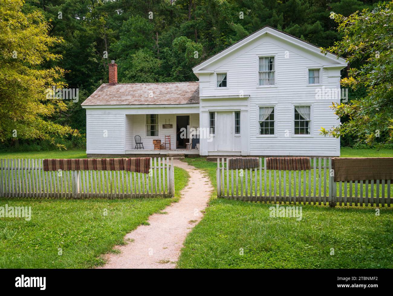 The Hale Farm Village at Cuyahoga Valley National Park in Ohio Stock ...