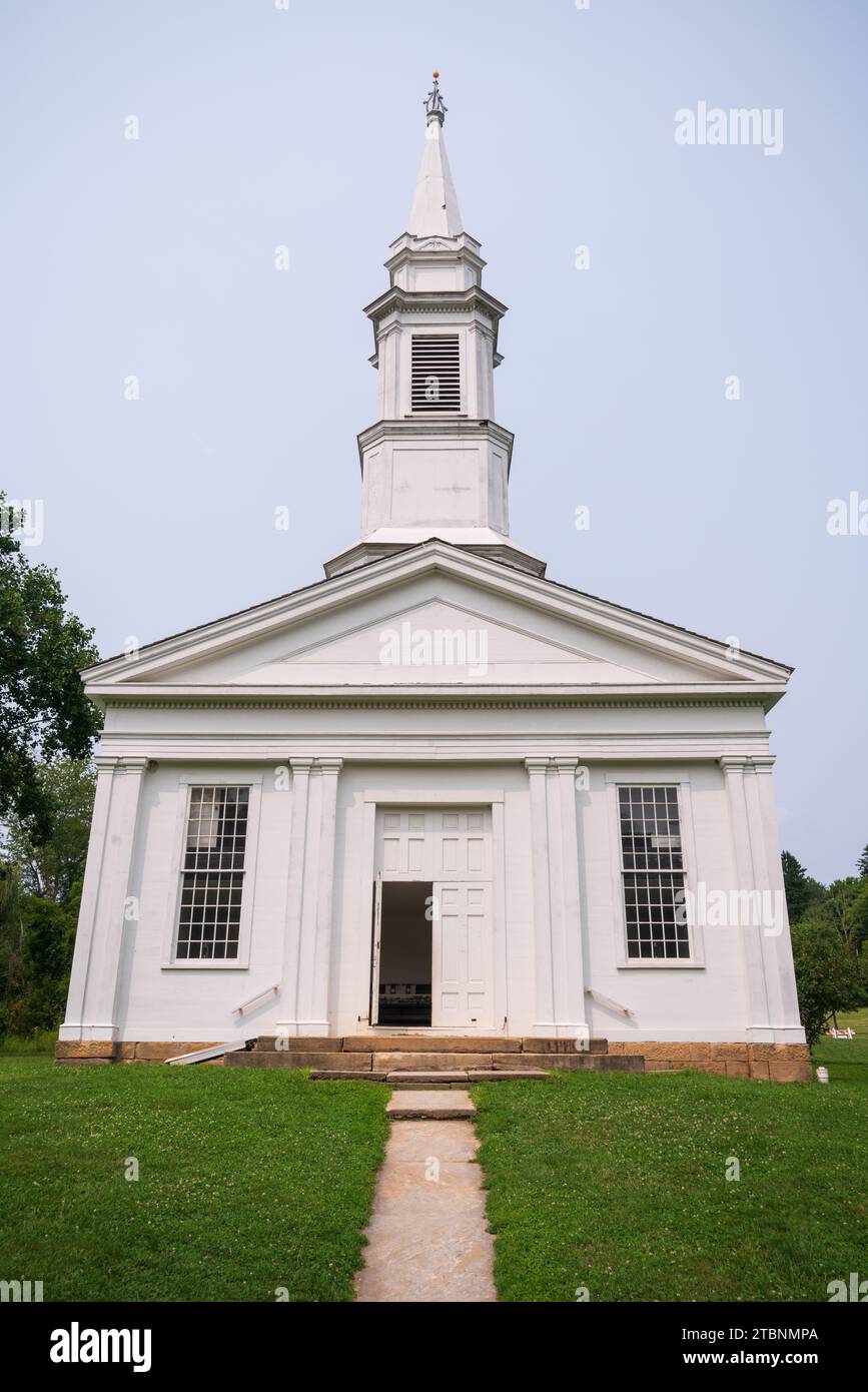 A Church at the Hale Farm Village, Cuyahoga Valley National Park in ...