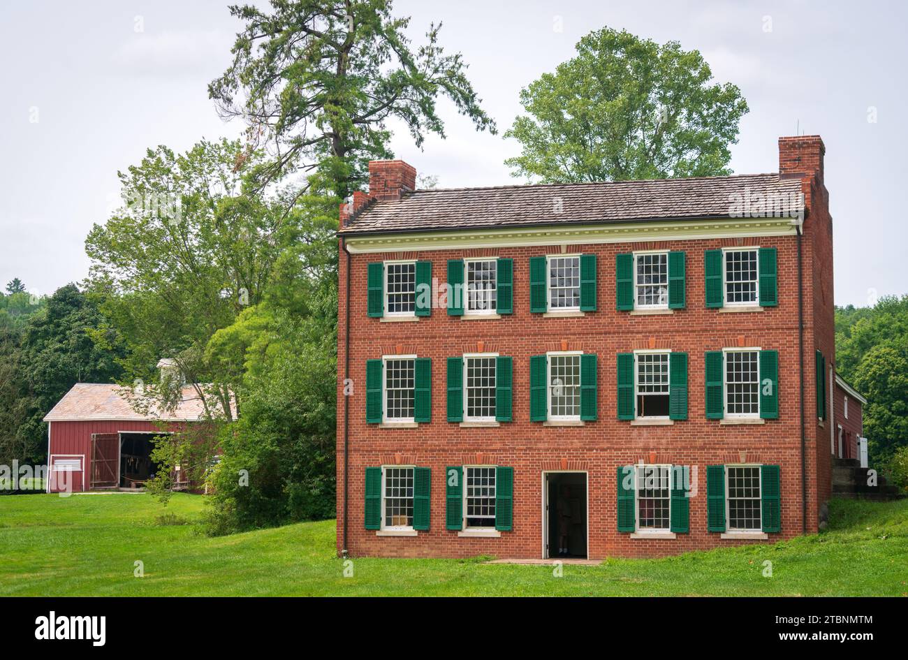 The Hale Farm Village at Cuyahoga Valley National Park in Ohio Stock ...