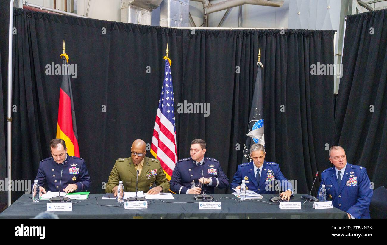 08 December 2023, Rhineland-Palatinate, Ramstein-Miesenbach: Max Lantz ...