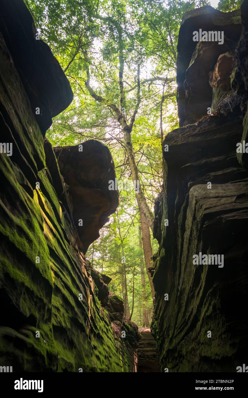 The Ledges at Cuyahoga Valley National Park in Ohio, USA Stock Photo ...