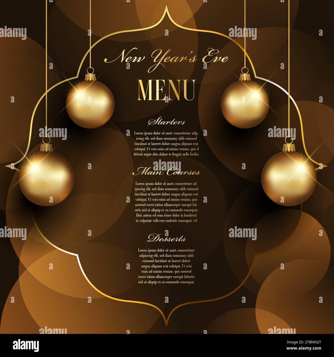 New years lights background Stock Vector Images - Alamy