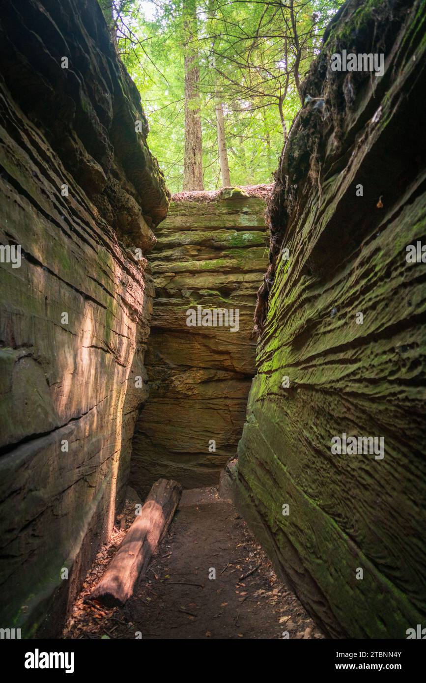 The Ledges at Cuyahoga Valley National Park in Ohio, USA Stock Photo ...