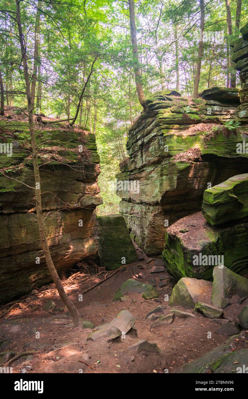 The Ledges at Cuyahoga Valley National Park in Ohio, USA Stock Photo ...