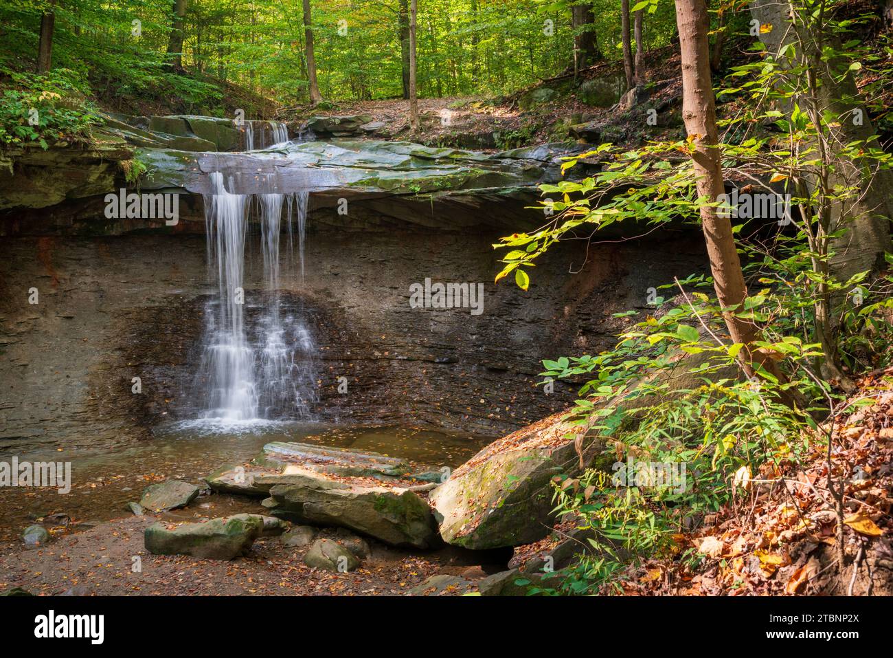 Blue Hen Falls at Cuyahoga Valley National Park in Ohio, USA Stock Photo - Alamy