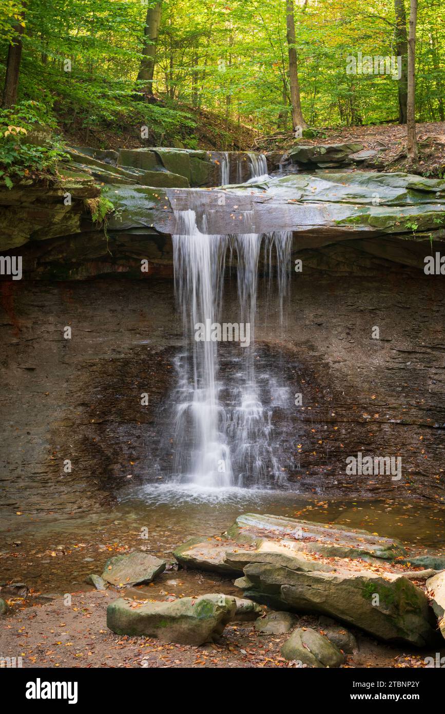 Blue Hen Falls at Cuyahoga Valley National Park in Ohio, USA Stock Photo - Alamy