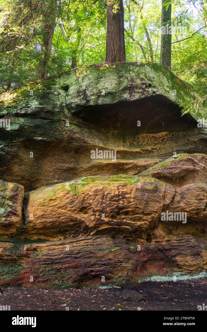 The Ledges Trail at Cuyahoga Valley National Park in Ohio, USA Stock ...