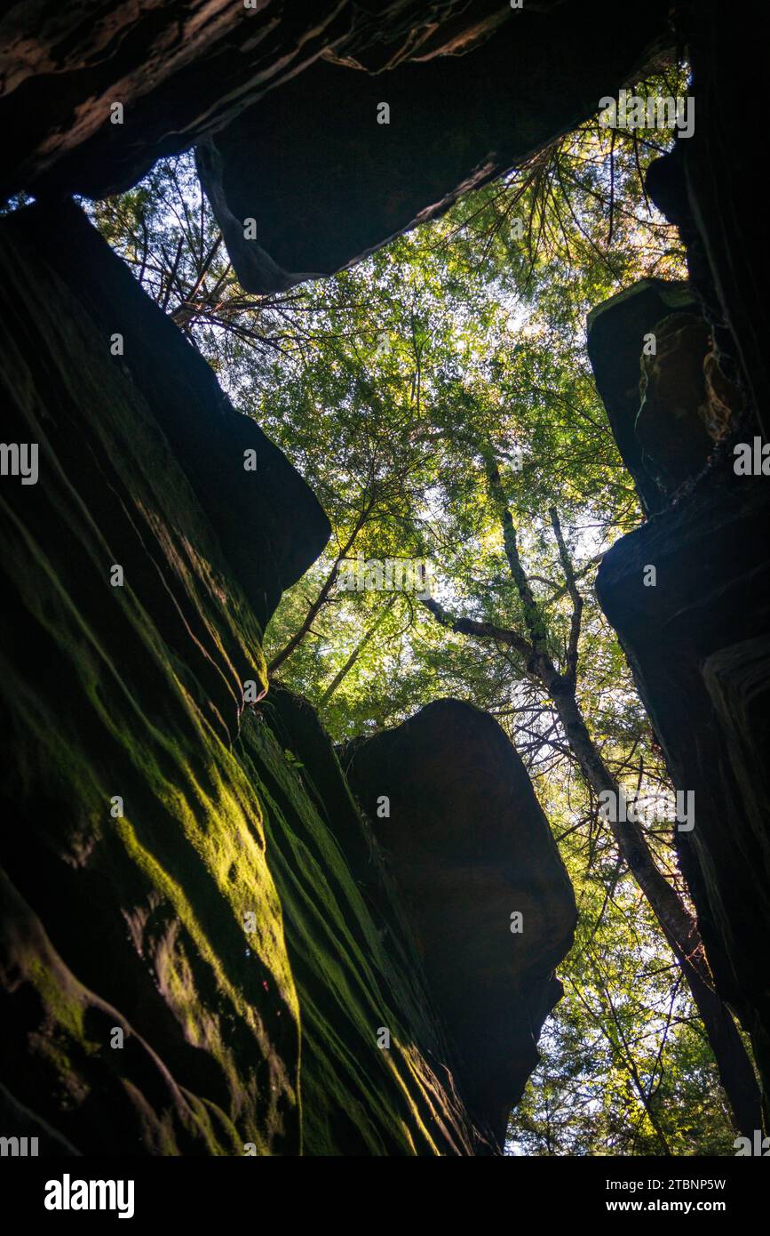 The Ledges Trail at Cuyahoga Valley National Park in Ohio, USA Stock ...