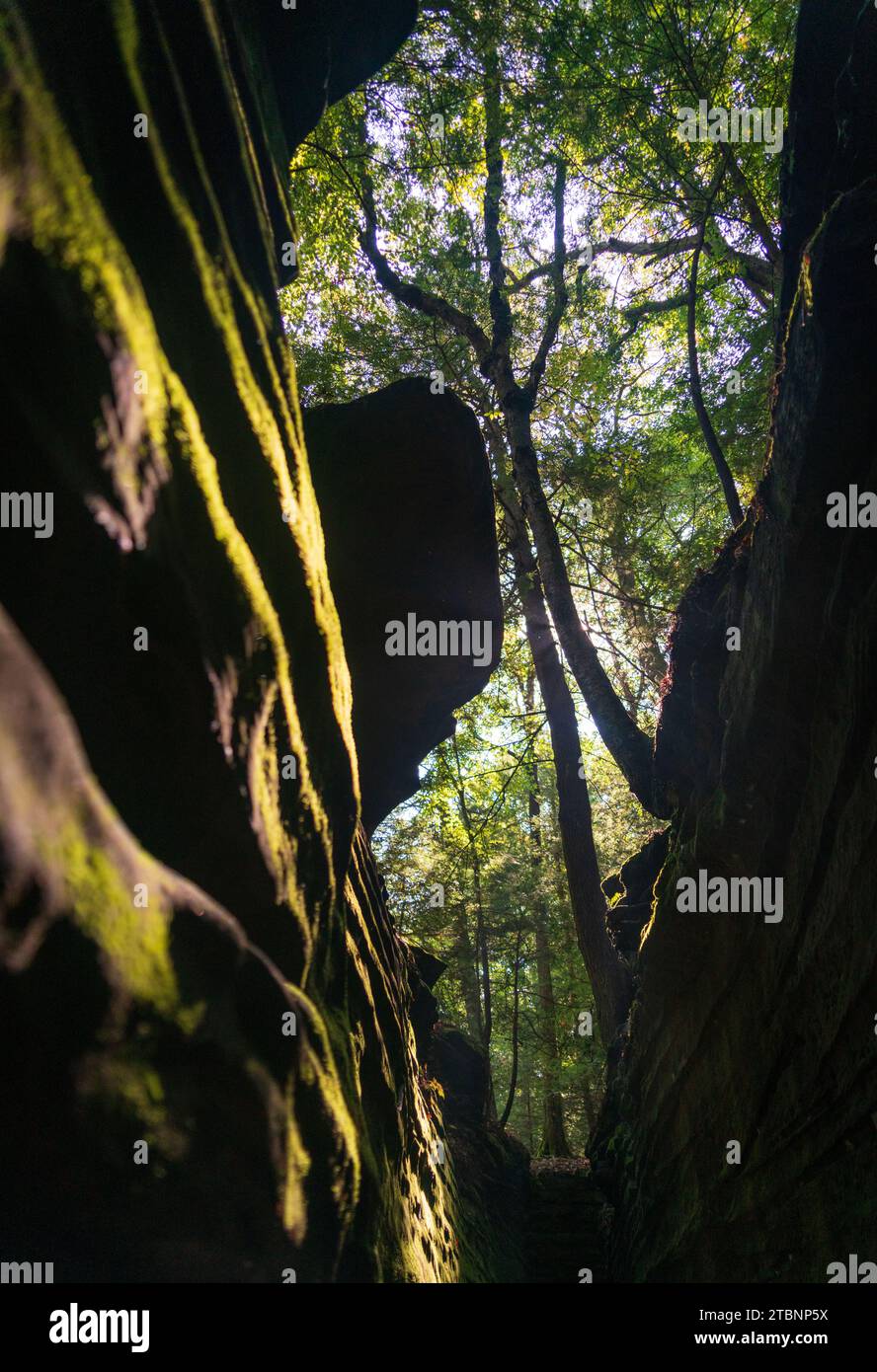 The Ledges Trail at Cuyahoga Valley National Park in Ohio, USA Stock ...