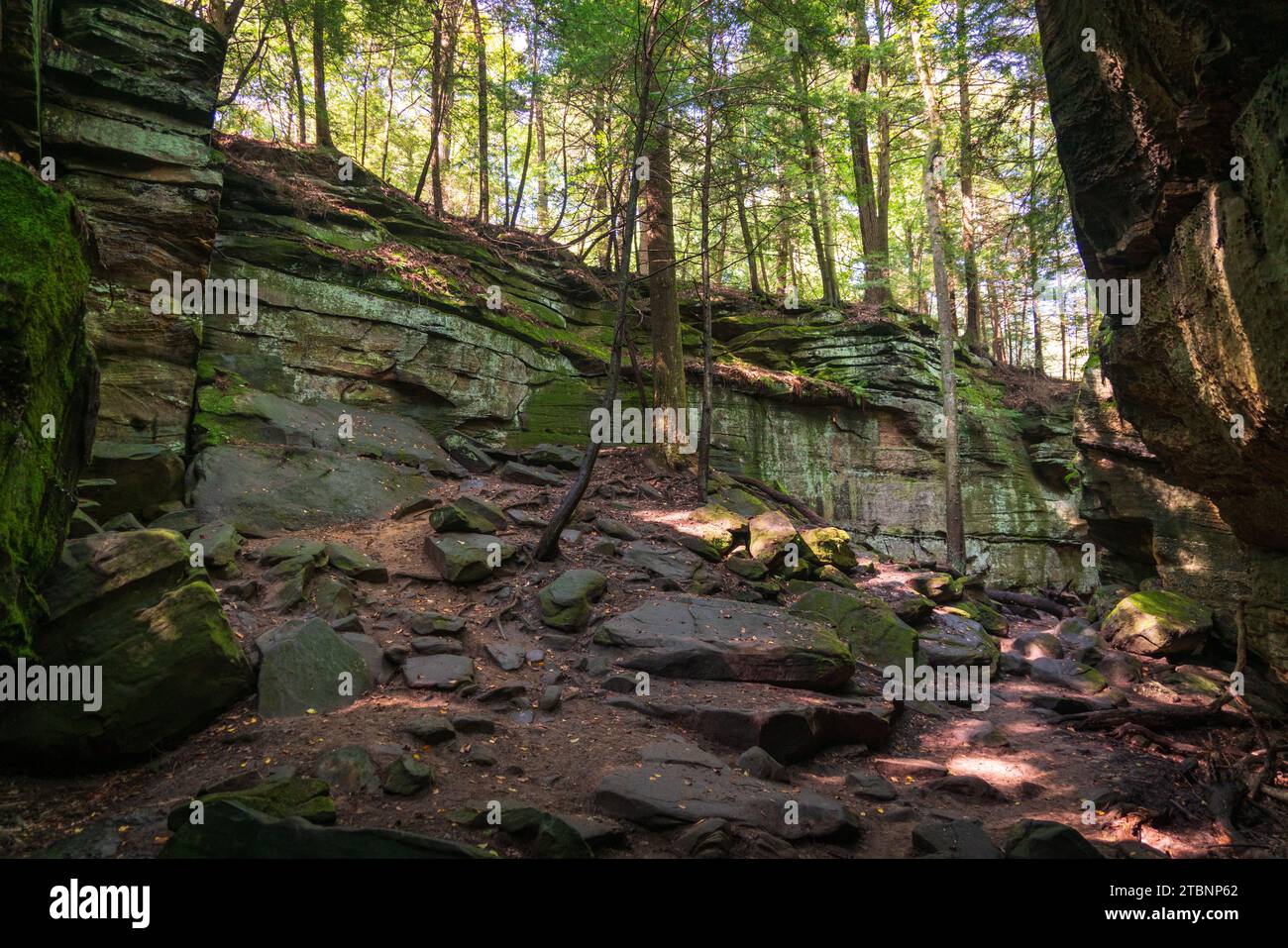 The Ledges Trail at Cuyahoga Valley National Park in Ohio, USA Stock ...