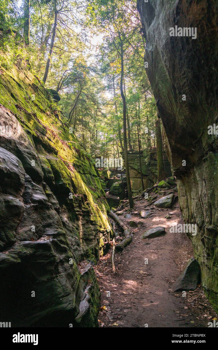 The Ledges Trail at Cuyahoga Valley National Park in Ohio, USA Stock ...