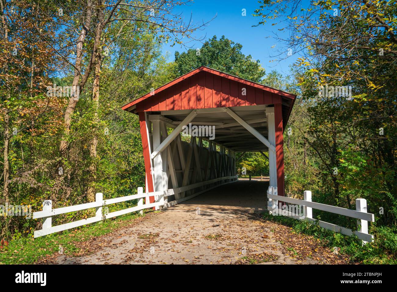 The Everett Covered Bridge at Cuyahoga Valley National Park in Ohio ...