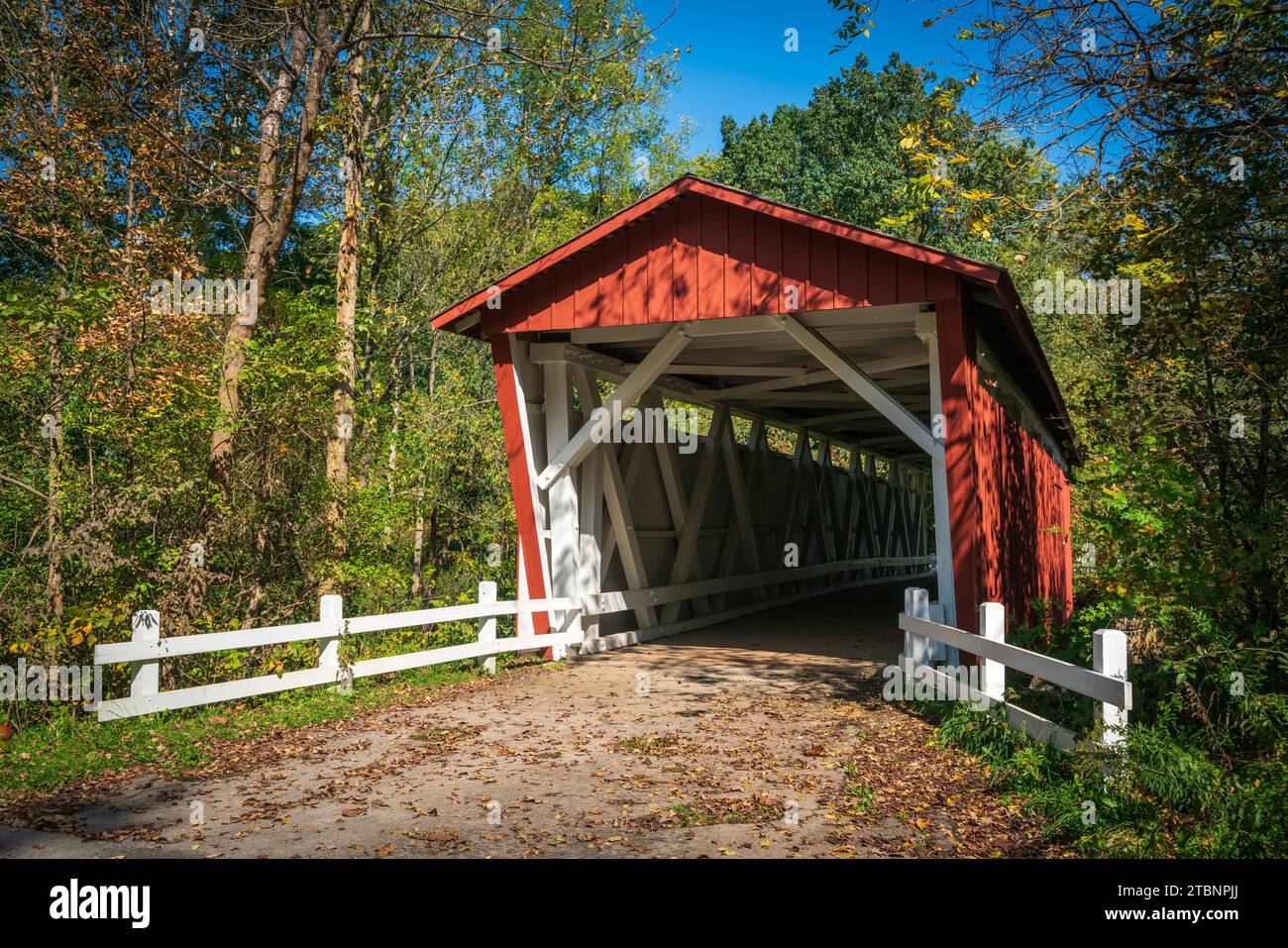 The Everett Covered Bridge at Cuyahoga Valley National Park in Ohio ...
