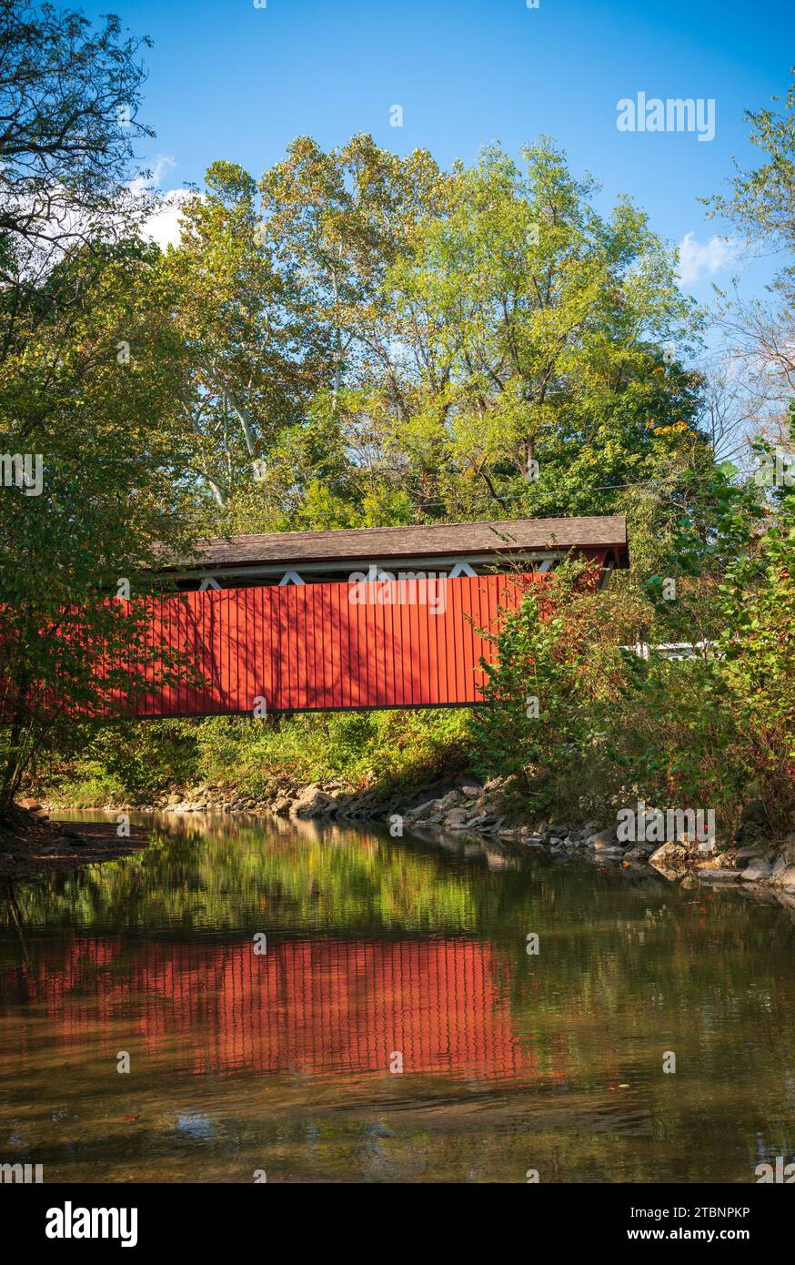 The Everett Covered Bridge at Cuyahoga Valley National Park in Ohio ...