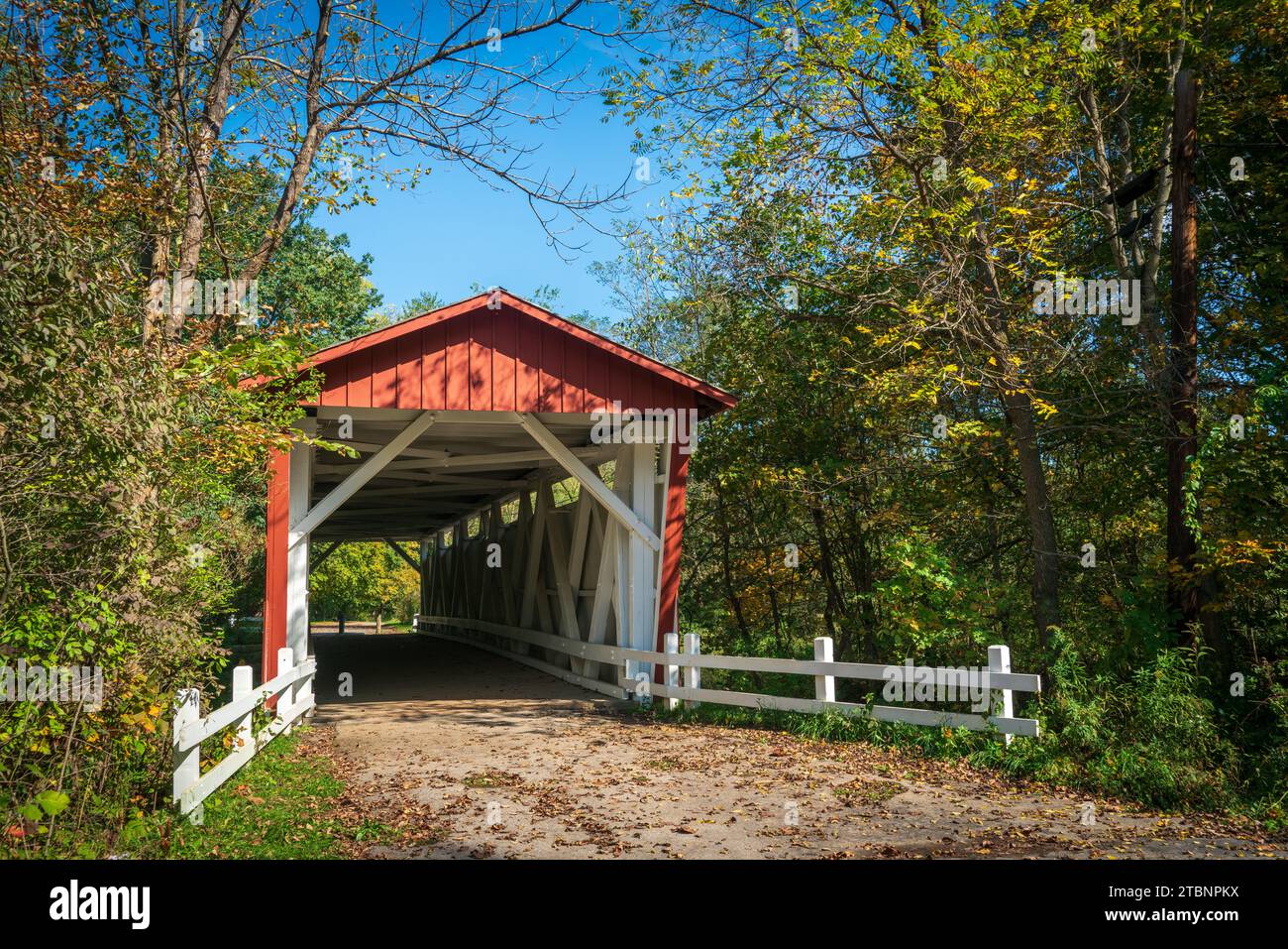 The Everett Covered Bridge at Cuyahoga Valley National Park in Ohio ...