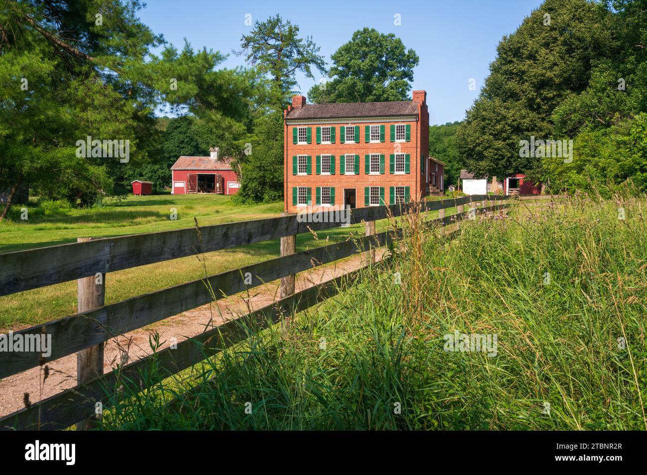The Hale Farm Village at Cuyahoga Valley National Park in Ohio Stock ...
