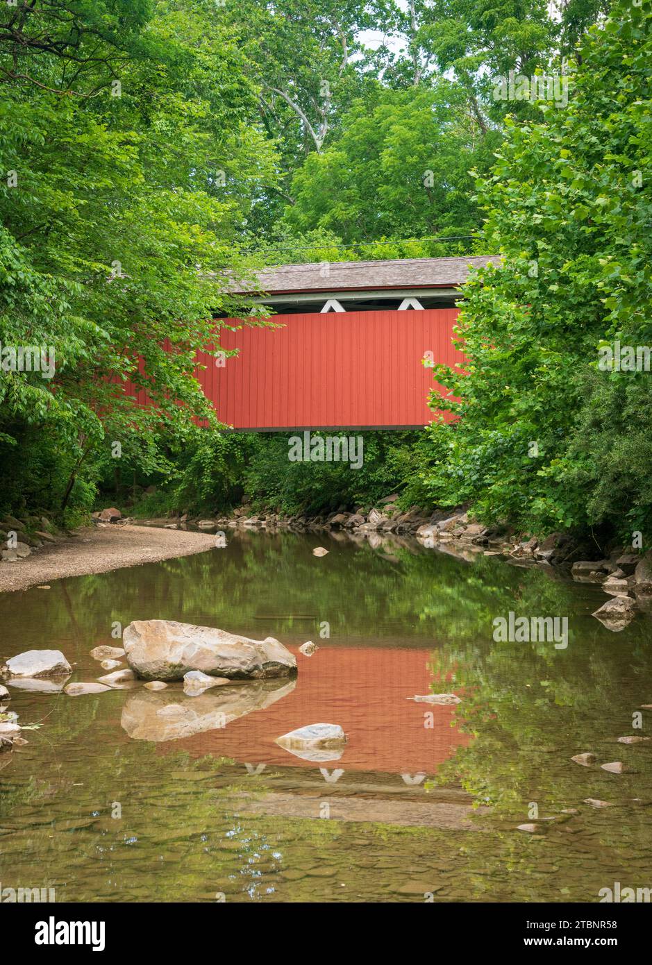 The Everett Covered Bridge at Cuyahoga Valley National Park in Ohio ...
