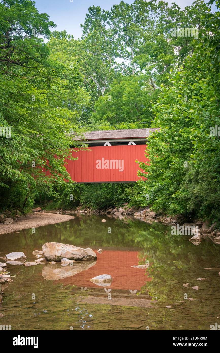 The Everett Covered Bridge at Cuyahoga Valley National Park in Ohio ...