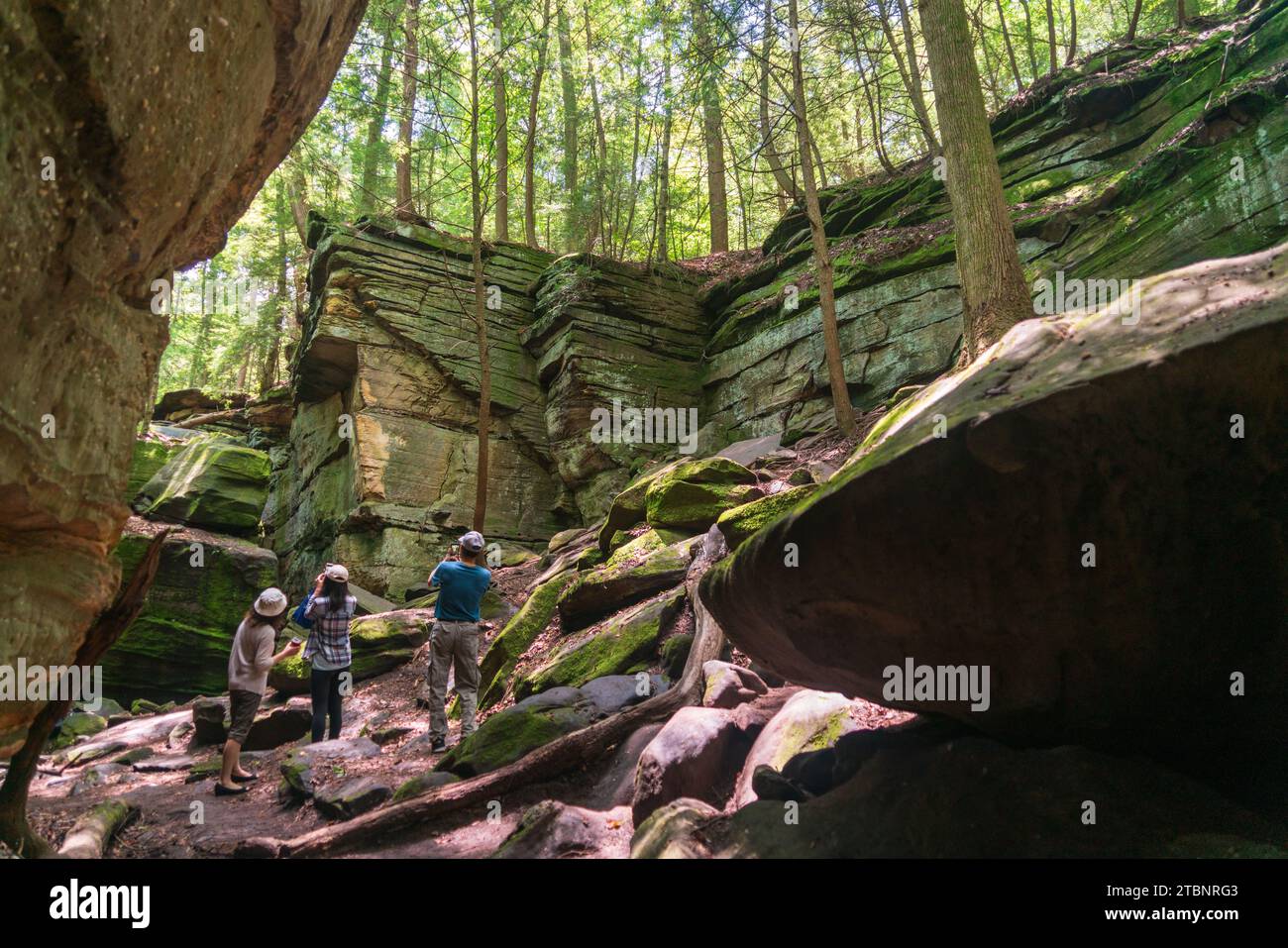 The Ledges at Cuyahoga Valley National Park in Ohio, USA Stock Photo ...