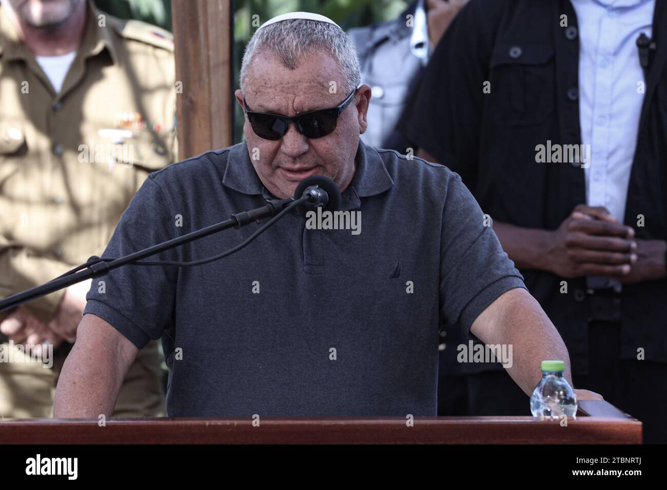 Herzliya, Israel. 08th Dec, 2023. Israeli War Cabinet Minister and ...