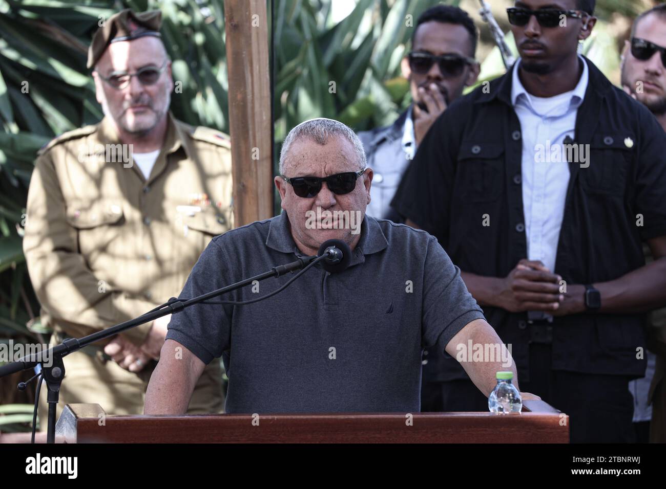 Herzliya, Israel. 08th Dec, 2023. Israeli War Cabinet Minister and ...