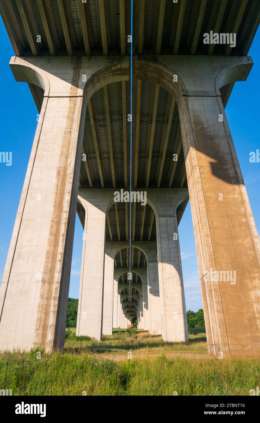 I-80 Bridge at Cuyahoga Valley National Park in Ohio, USA Stock Photo ...