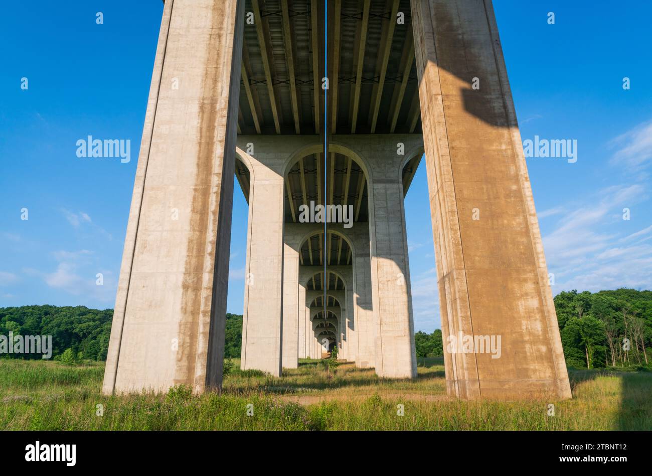 I-80 Bridge at Cuyahoga Valley National Park in Ohio, USA Stock Photo ...