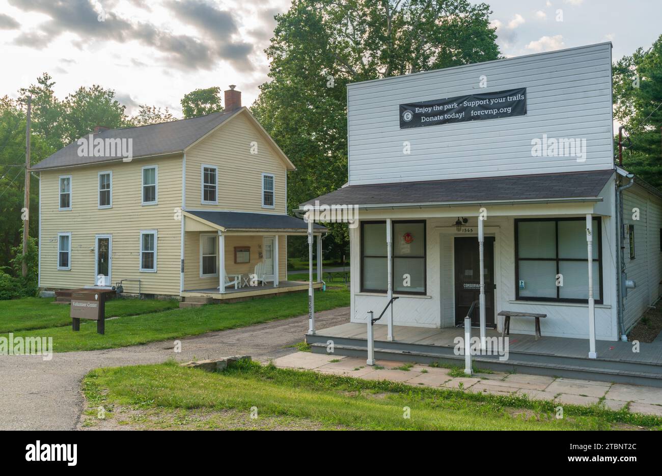 The Volunteer center at Cuyahoga Valley National Park in Ohio Stock ...